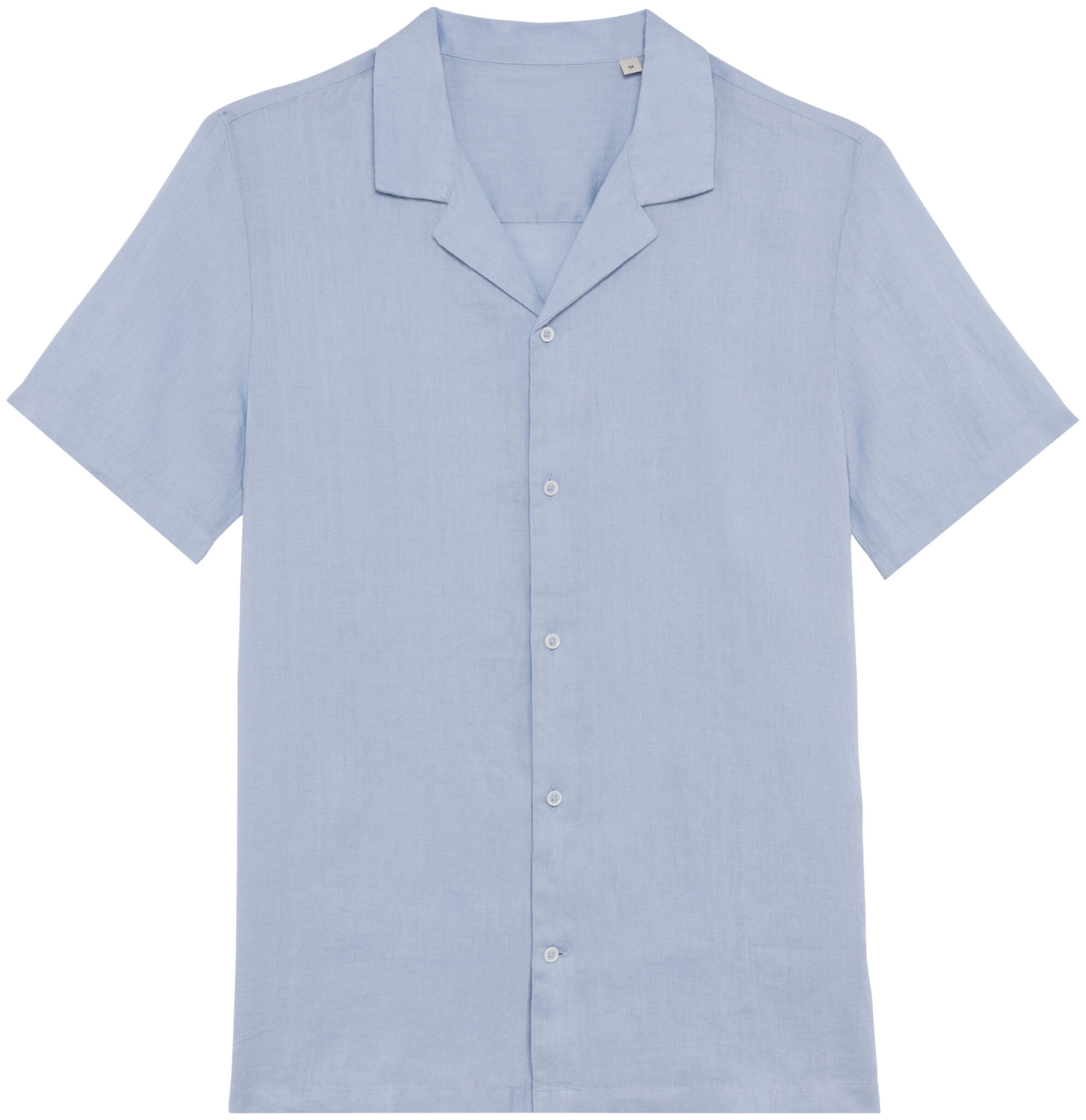 Chemise à col bowling en lin homme personnalisable - E-dkado-pro